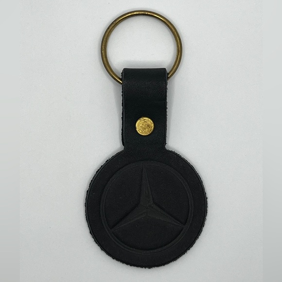 Mercedes Benz | Accessories | Mercedes Benz Black Leather Keychain ...